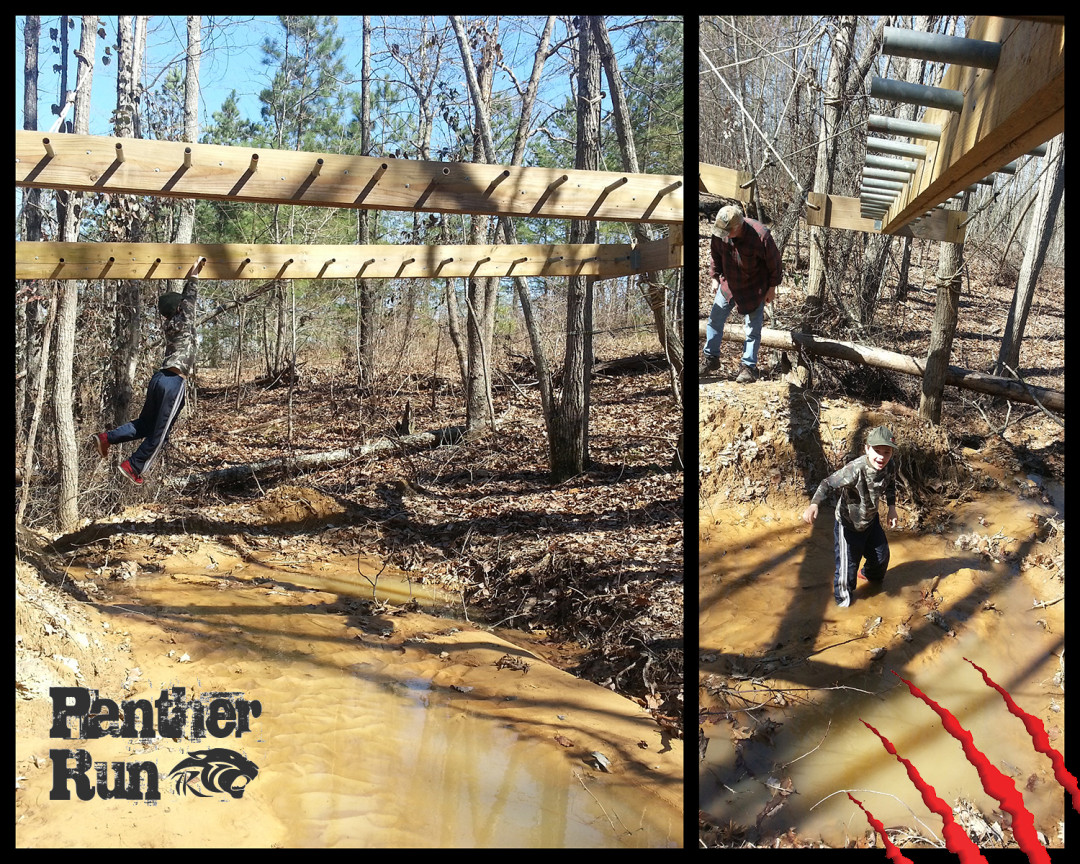 Floating Monkey Bar Obstacle | Panther Run 5k Mud Run Obstacle Race ...